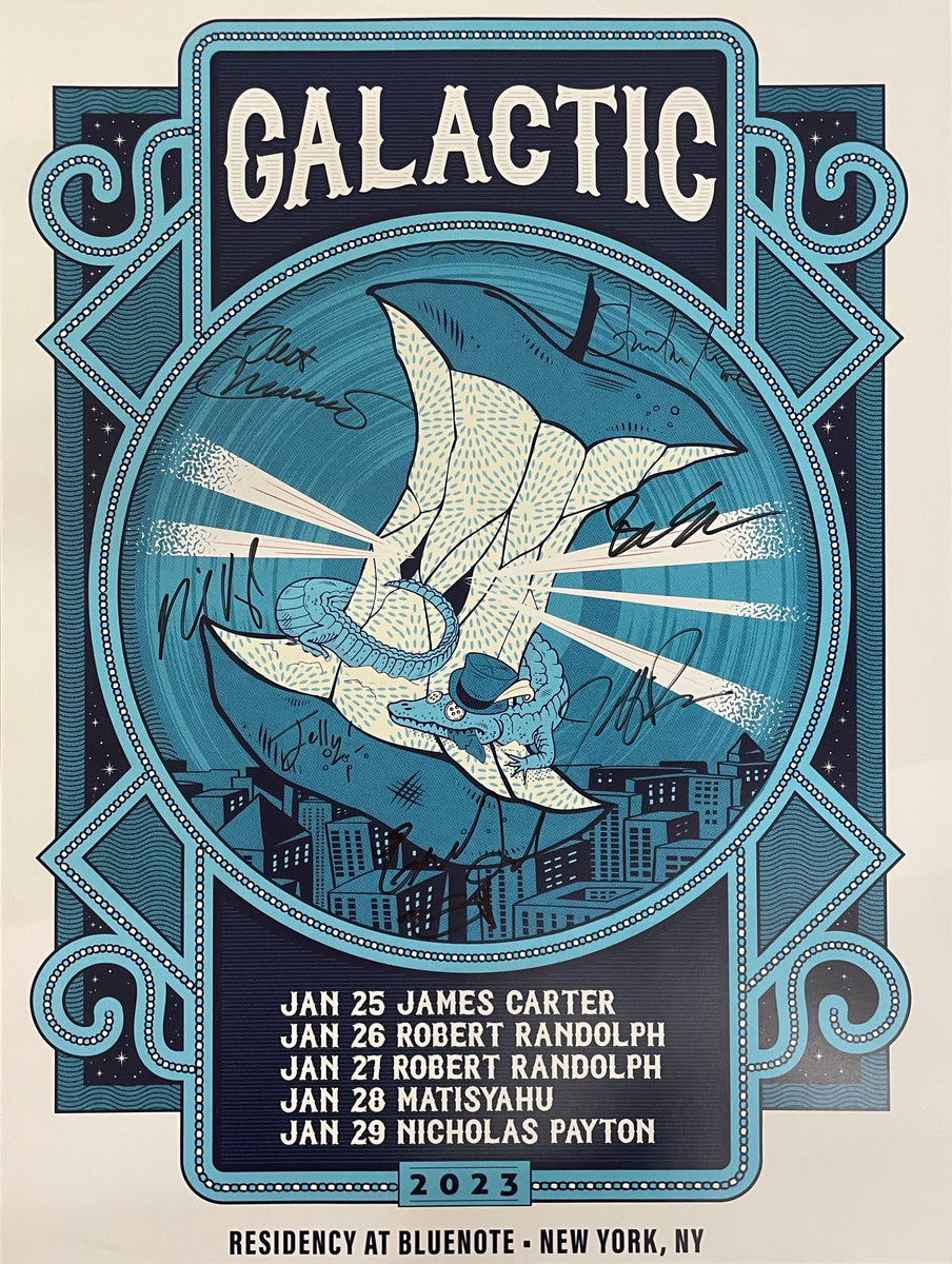 Galactic BLUENOTE NYC 2023 Poster - SIGNED – Galactic Merch